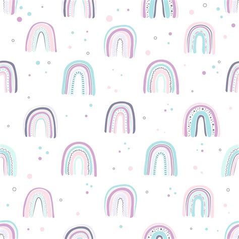 Premium Vector Rainbow Seamless Pattern