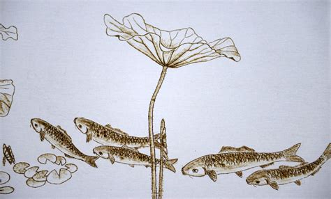 荷花烙画图片大全 荷花葫芦烙画 荷花烙画素材图片大全 大山谷图库