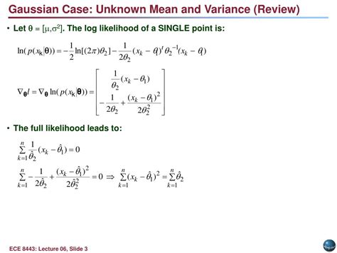 Ppt Lecture 06 Maximum Likelihood And Bayesian Estimation Powerpoint