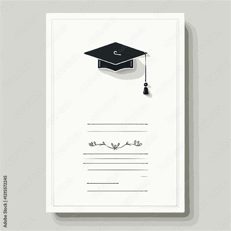 Graduate With Diploma Certificate Of Completion Template Vector
