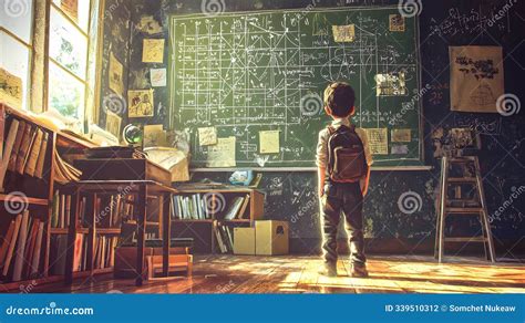 Chalkboard With Complex Equations And Diagrams Showcasing Mathematical Concepts And Theories