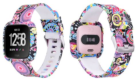 Printed Silicone Replacement Band For Fitbit Versa Groupon
