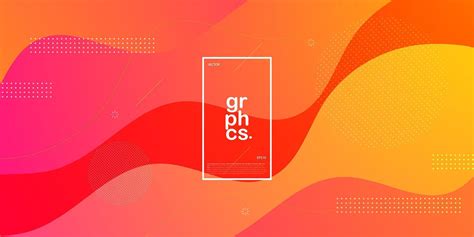 Abstract Colorful Orange And Pink Gradient Background With Wavy Fluid