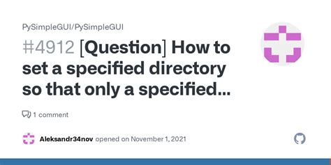 Question How To Set A Specified Directory So That Only A Specified Folder Is Always Opened