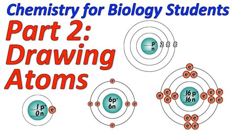 Basic Chemistry For Biology Part 2 Drawing Atoms Using The Octet Rule