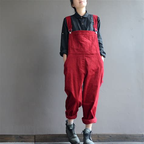 怀旧全棉灯芯绒背带裤 宽松文艺范 百搭休闲 高清图片，堆糖，美图壁纸兴趣社区