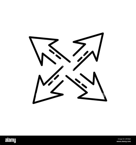 Fullscreen Icon Expand To Full Screen Sign And Symbol Arrows Symbol