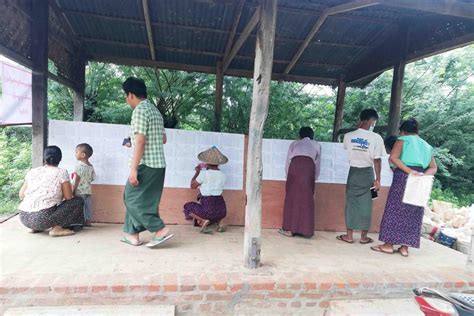 ငါန်းဇွန်မြို့နယ်တွင် ဆန္ဒမဲပေးပိုင်ခွင့်ရှိသည့် မဲဆန္ဒရှင်စာရင်းများ ဒုတိယအကြိမ်ကပ်ထားကြေညာထားခ