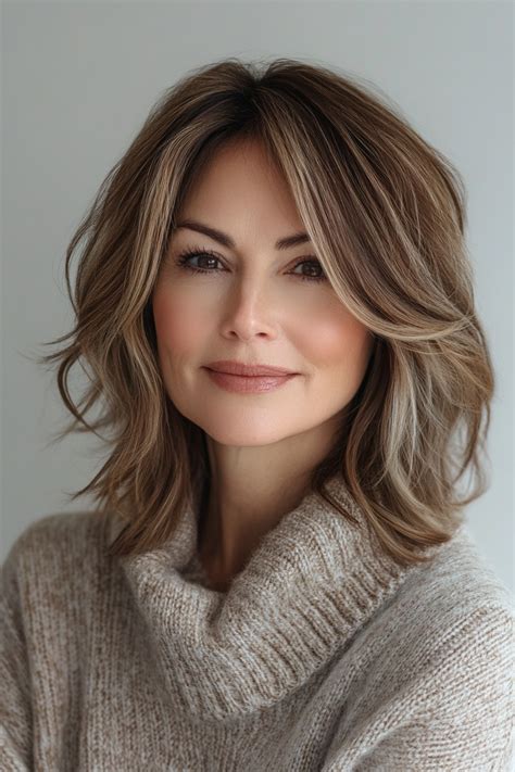 34 Stunning Medium Length Hairstyles For Women Over 40 To Try In 2024