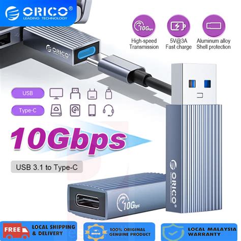 ORICO Type C To USB 3 0 Adapter USB C OTG Converter USB To TypeC USBC Type C Thunderbolt 3