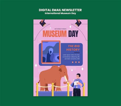 국제 박물관 날 템플릿 디자인 프리미엄 Psd 파일
