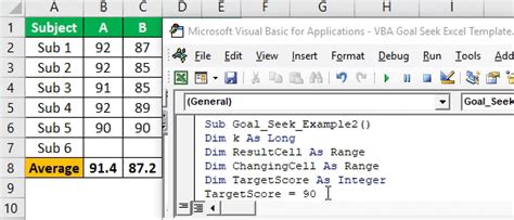 vba goal seek how to use goal seek to find value in excel vba