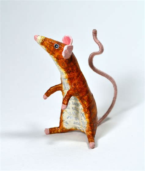 Mouse Paper And Wire Sculpture By Suzanne Breakwell Paper Mice Paper