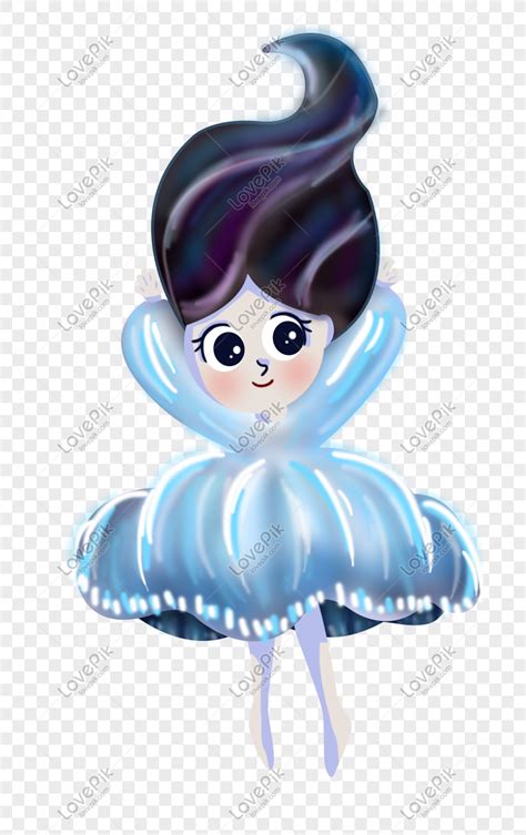 바다 소녀 해파리 일러스트 디자인 Png 일러스트 무료 다운로드 Lovepik