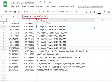 Reverse Geocoding In Excel Without Loosing Money Astro Geo Gis