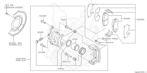 44141 N9500 Nissan Bolt Slide Pin Nengun Performance