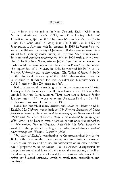 Pdf Gershon Galil And Moshe Weinfeld “preface ” In Gershon Galil And