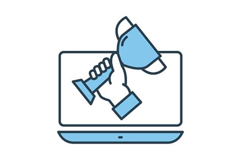 경쟁 승리 아이콘입니다 수상자 시상식 노트북에 컵 승자 성공 승리와 관련된 아이콘입니다 플랫 라인 아이콘 스타일 디자인입니다 간단한 벡터 디자인 편집 가능