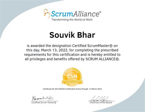 Scrumalliance Agilelearning Agilemethodologies Souvik Bhar Pmp® Csm
