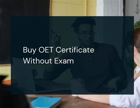 Buy Oet Certificate Without Exam Toefl Without Exam