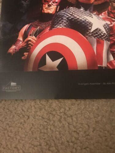 Alex Ross Marvel Avengers Assemble 13 X 17 Lithograph In Great