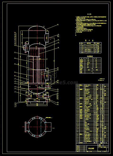 蒸汽过热器设计cad图纸 机械5