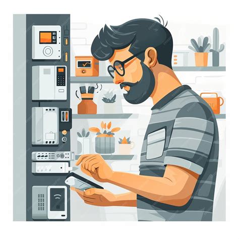 Cybersecurity Analyst Cloud Architect In A Smart Illustrated Flat Minimal Design Premium Ai