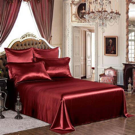 Red Satin Sheets Queen At Laura Stanley Blog