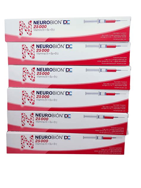 Neurobion 25 000 Dc Injectable Solution 6 Pack El Salvador Express Shop