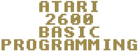 Atari Basic Programming