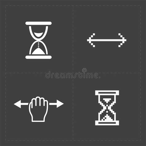 Pixel Cursors Icons On Black Vector Illustration Stock Vector Illustration Of Computer