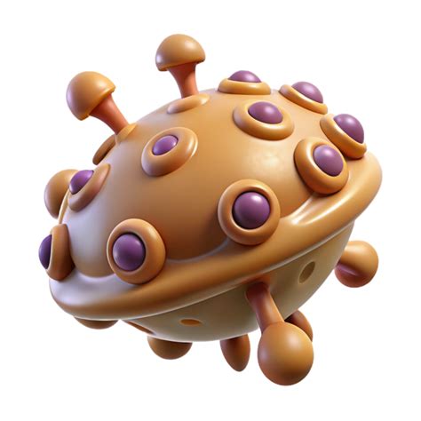 Mesmerizing Notable Alien Spore With Pulsating Membrane No Background