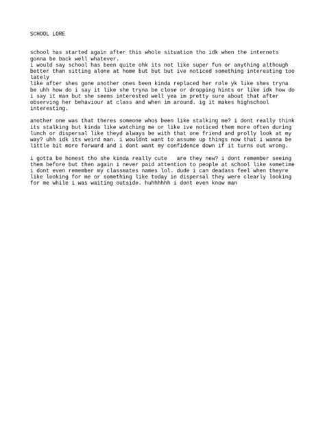 School Lore Pdf