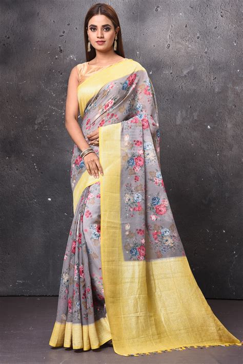 Floral Chiffon Saree