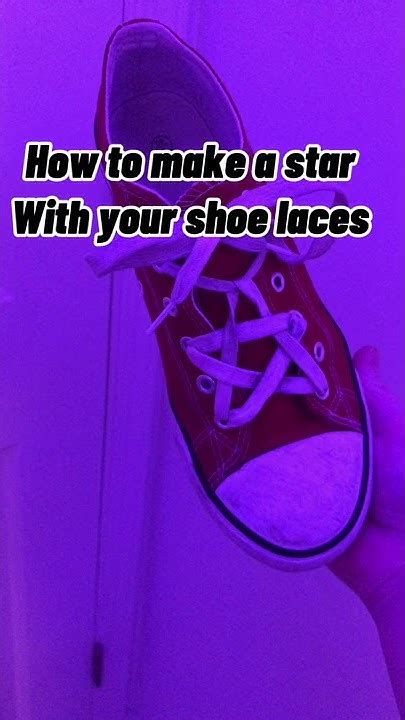 How To Make A Star With Your Shoe Laceseasy Youtube