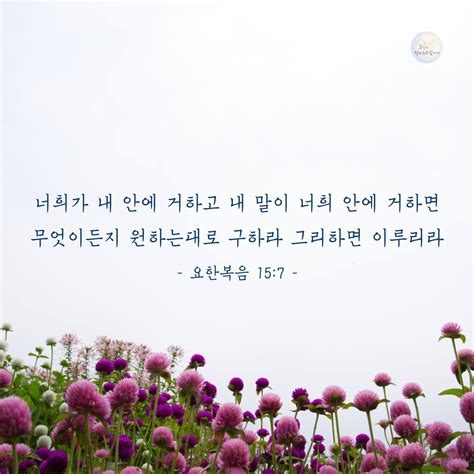 주님의 발자취를 찾아서 너희가 내 안에 거하고 내 말이 너희 안에 거하면 무엇이든지 원하는대로 구하라