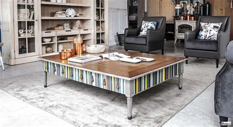 Table Basse Bois Grange Mobilier Design Décoration Dintérieur