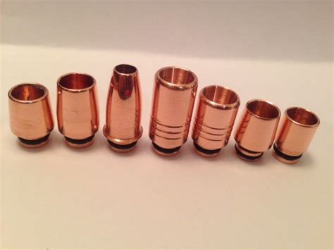 Polished Copper Drip Tips By Synervape