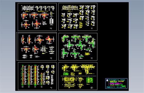 构造柱圈梁承台梁大样节点构造cad图纸 Autocad 2013 模型图纸下载 懒石网