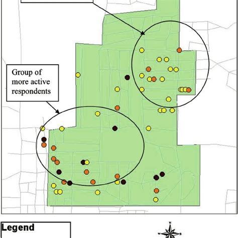 Spatial Depiction Of Survey Responses Regarding Citizen Participation