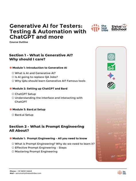 Generativeaisyllabus Pdf Software Testing Selenium Software