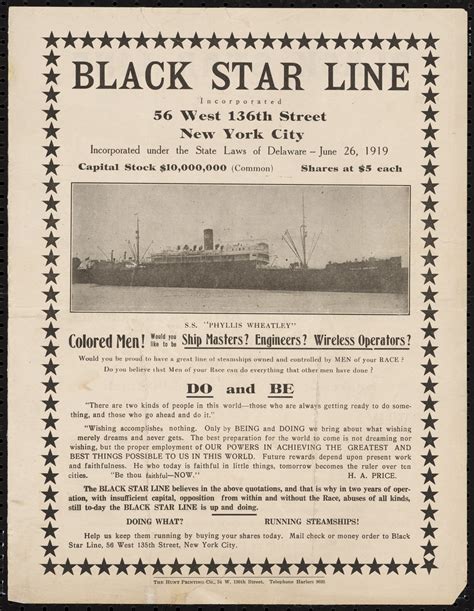 Marcus Garveys Black Star Line The Mariners Museum And Park