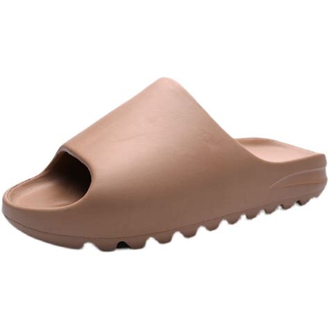 侃爷椰子拖鞋男款yeezy slides men外穿厚底大码运动凉拖Slippers 虎窝淘