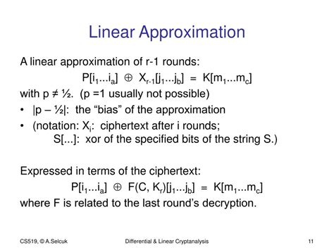 Ppt Differential And Linear Cryptanalysis Powerpoint Presentation Id
