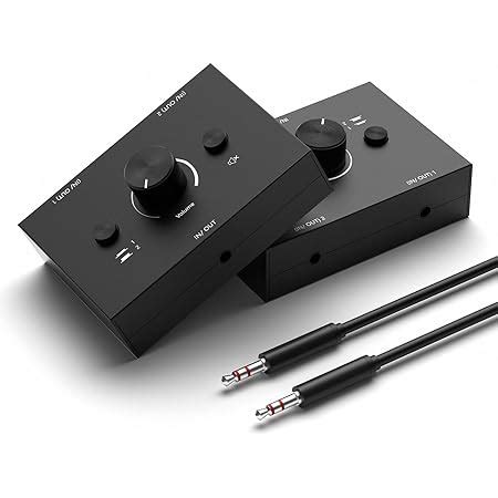 Amazon Com Mm Audio Switcher Input Output Input Output Audio Splitter Switcher