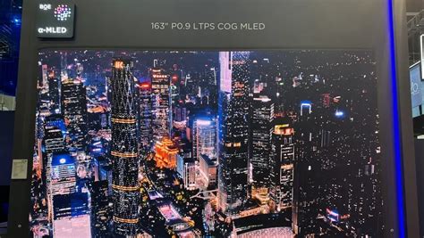 News Boe Showcases New Products At Sid With Mled As A Highlight