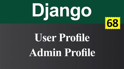 User Profile And Admin Profile In Django Hindi Youtube