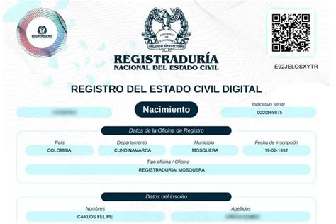 ¿necesita Su Registro Civil Pero Vive Lejos De Donde Nació Solicítelo