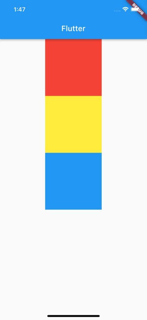 【flutter】crossaxisalignment｜配置の種類一覧