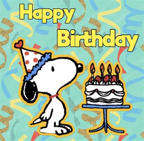 Pin By Beth Oriley On Peanuts Gang Happy Birthday Clip Art Snoopy